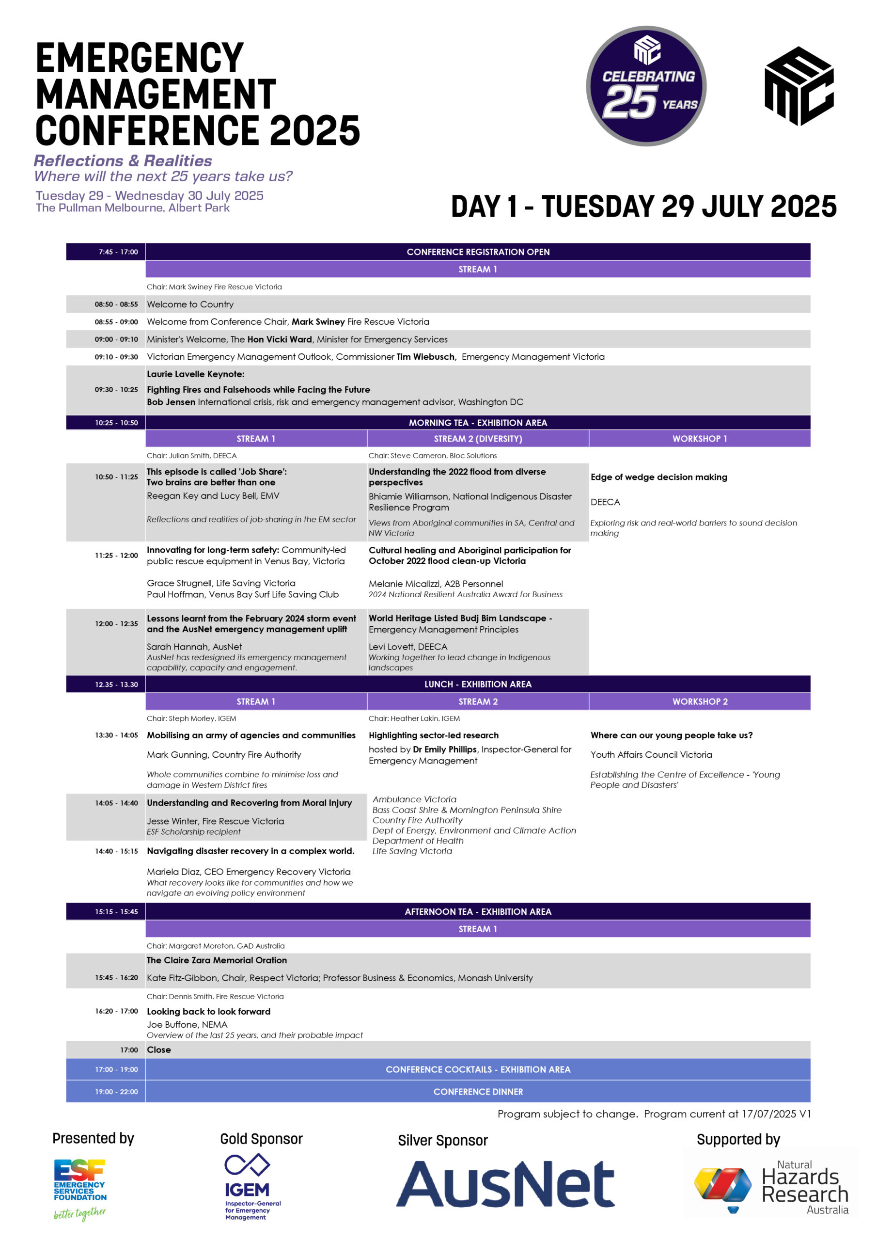 Program – EMC Melbourne